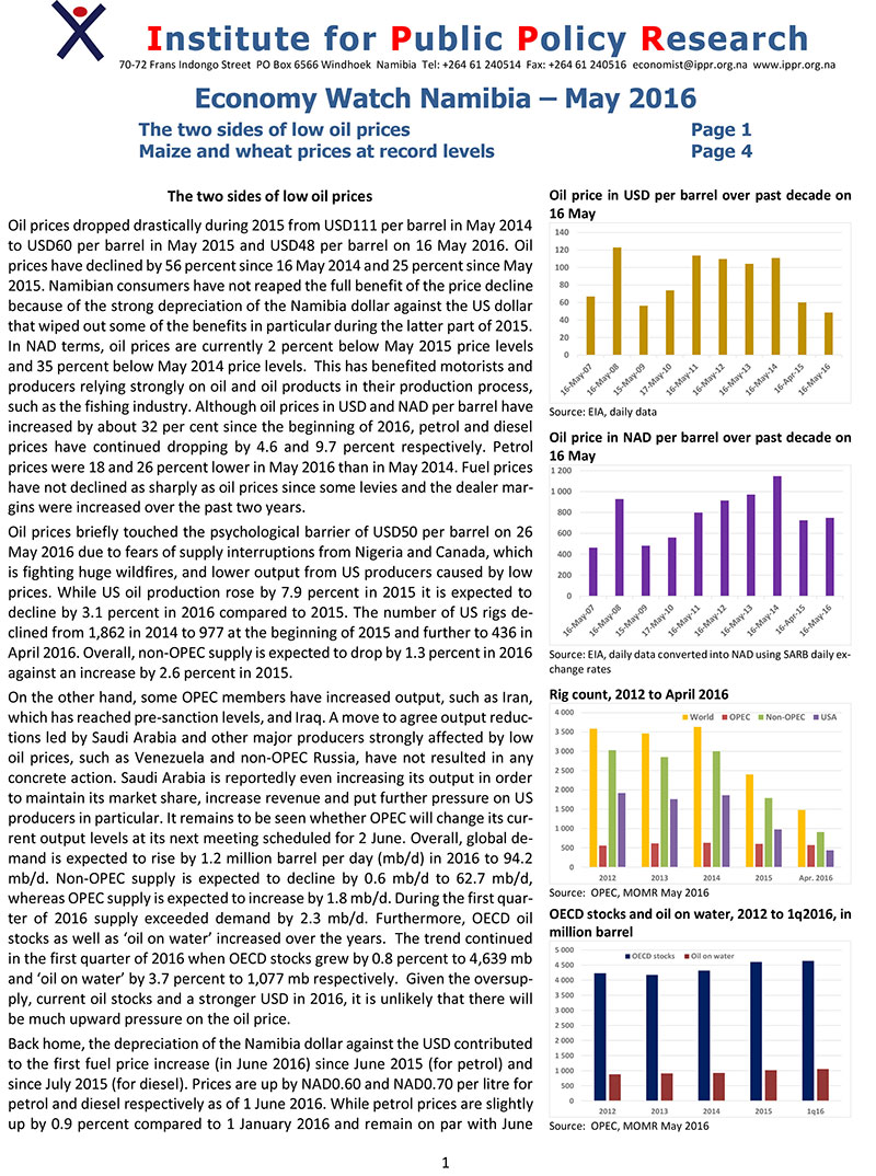 Economy Watch May 2016 - IPPR