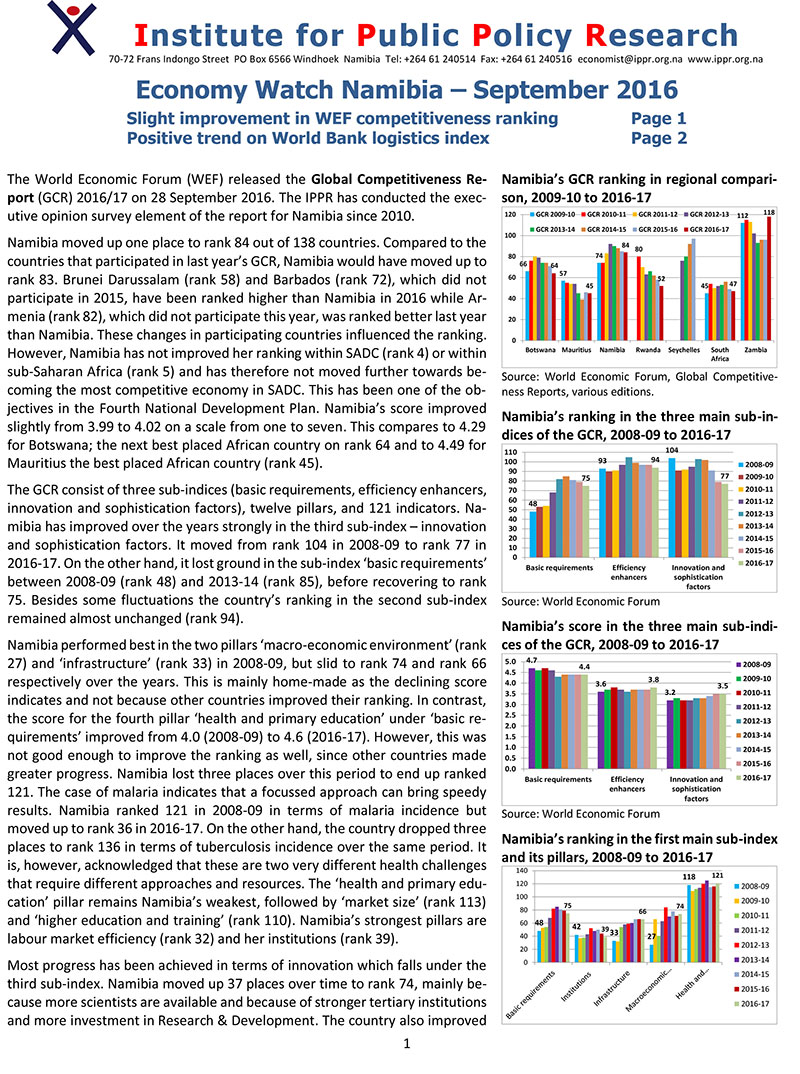 Economy Watch September 2016 - IPPR